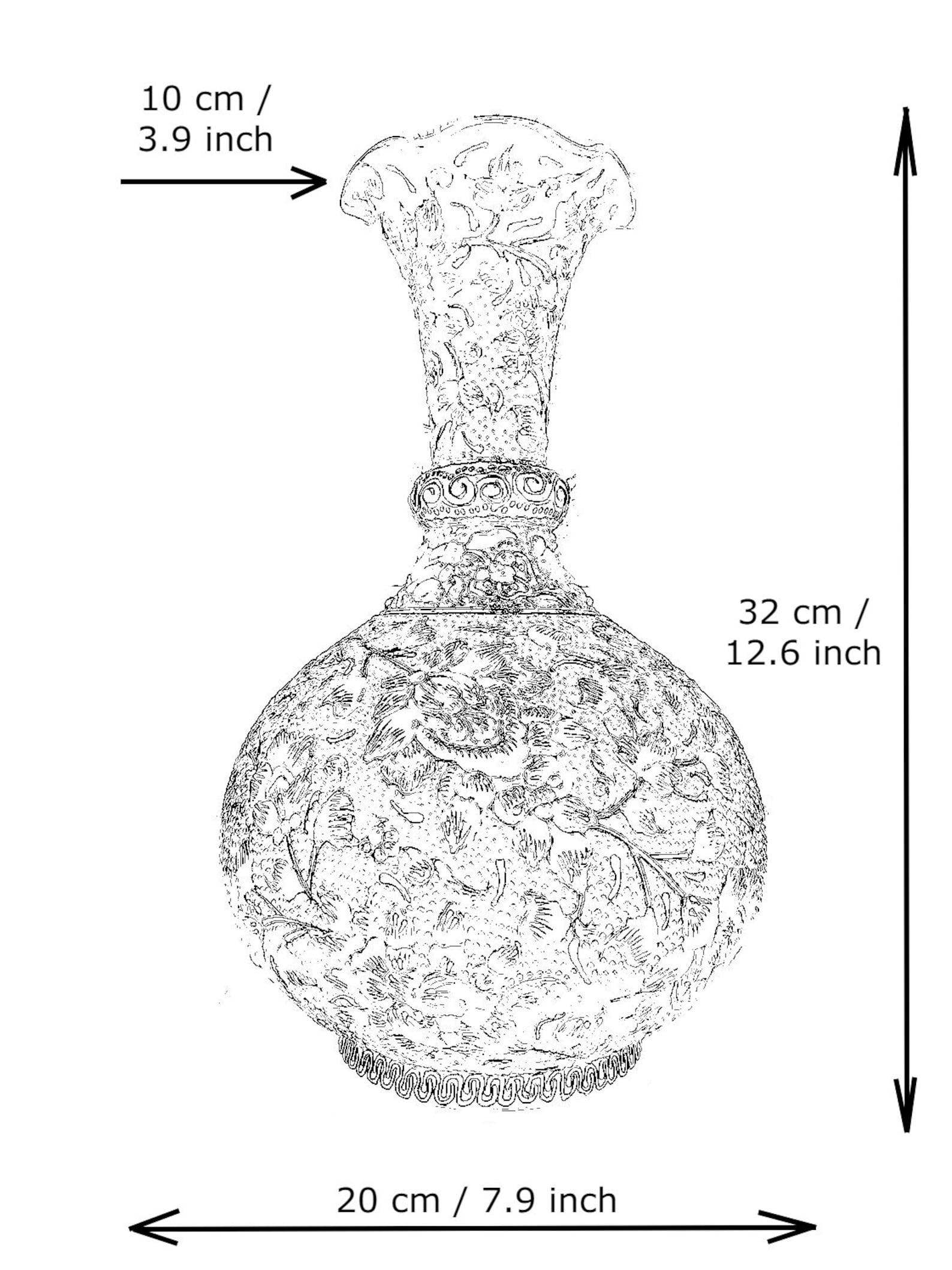 Handmade Ceramic Textured Flower Vase - Etsy