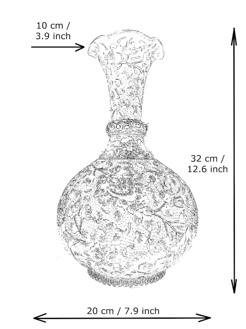 Handmade Ceramic Textured Flower Vase - Etsy