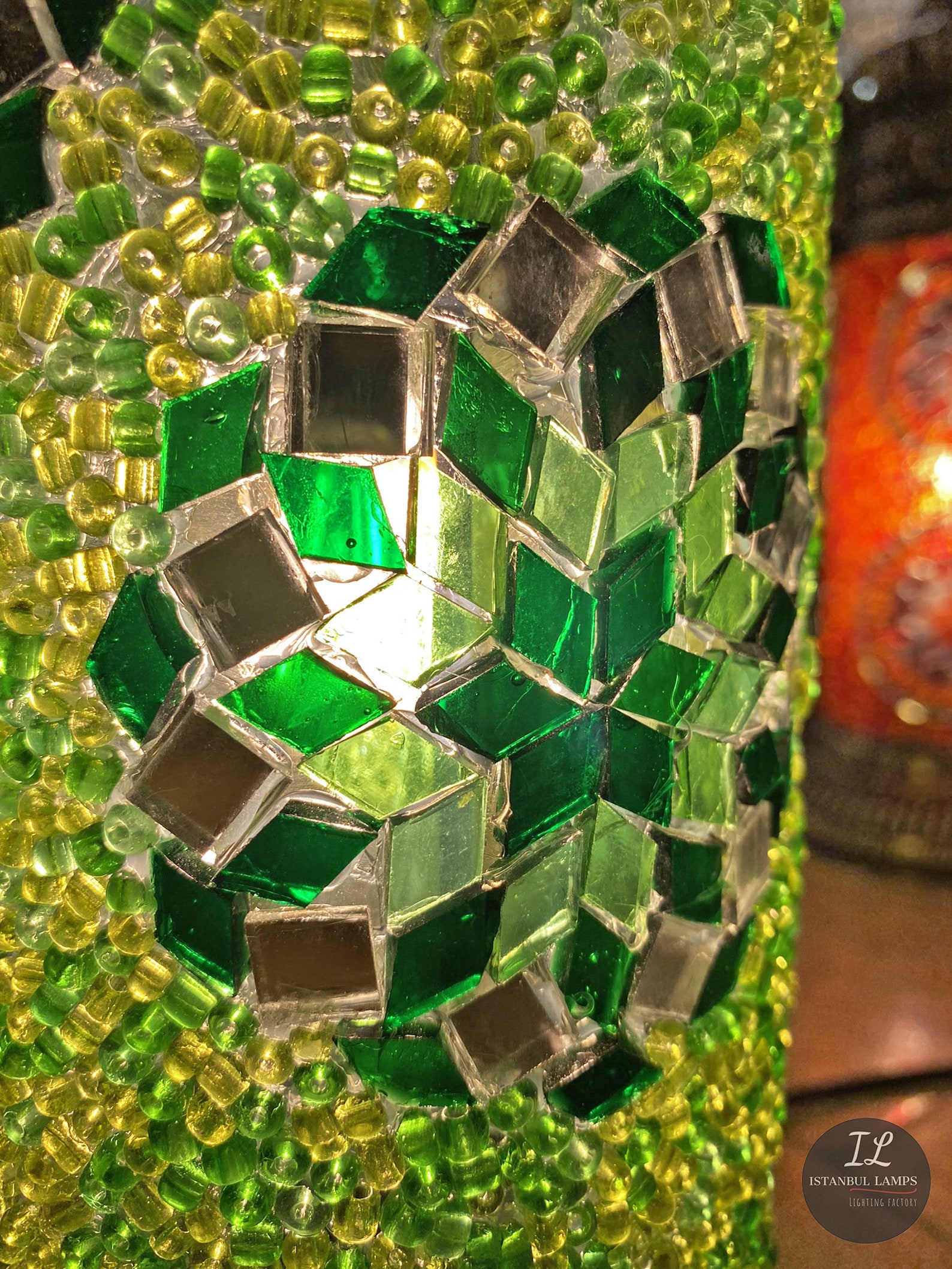 Turkish/moroccan Stained Glass Mosaic Table Lamp - Etsy
