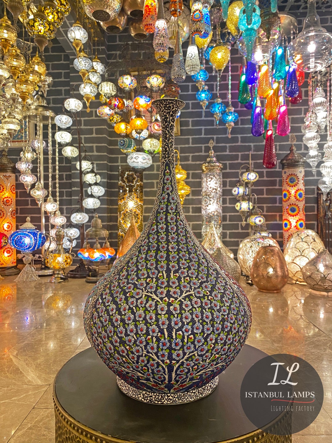 Unique Handmade Turkish Tree of Life Ceramic Vase - Etsy