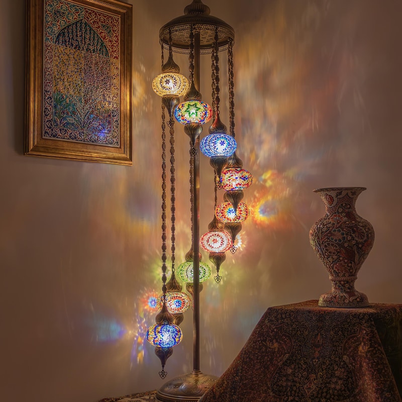 Mosaic Floor Lamp - Etsy