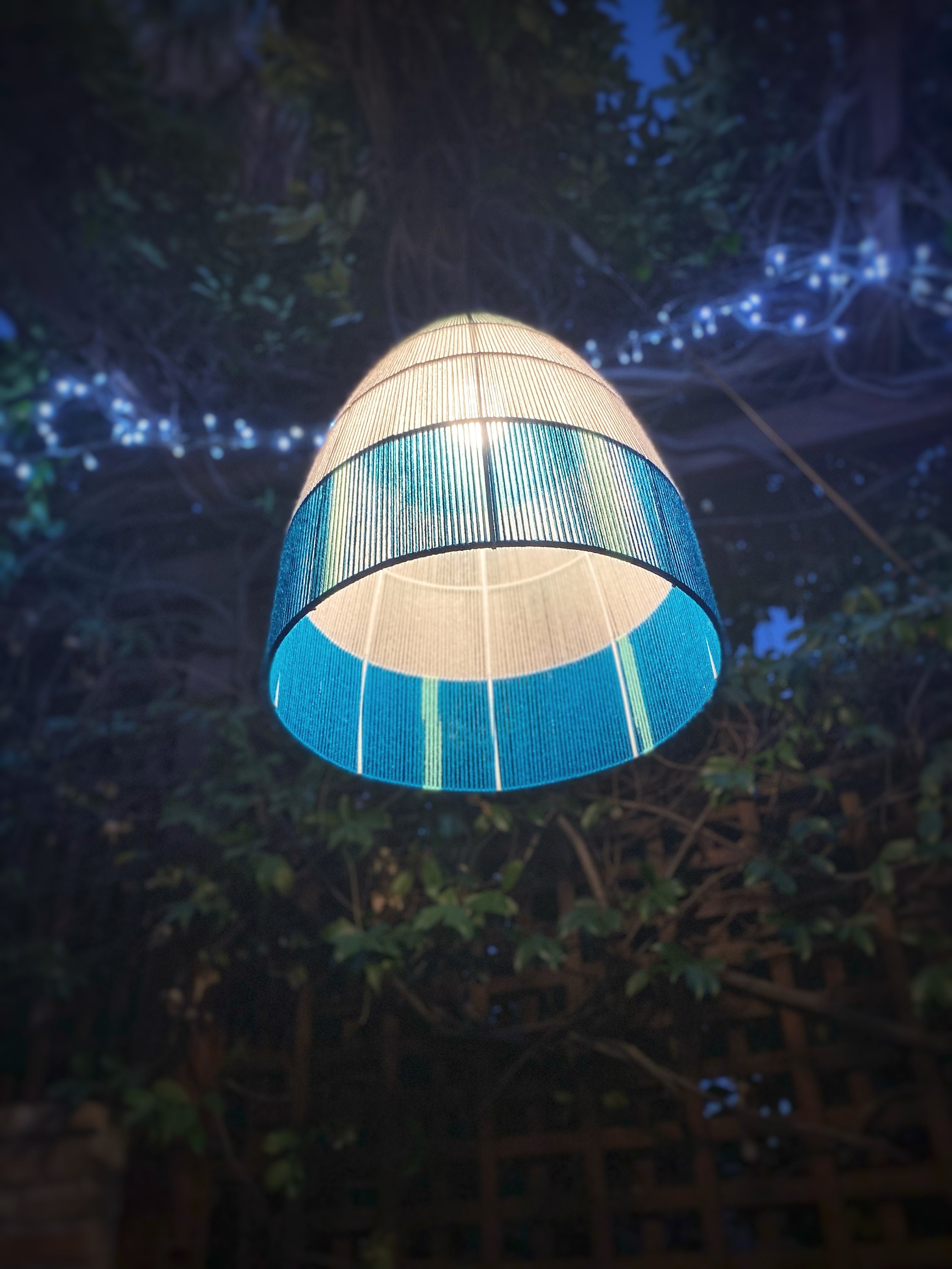 Handwoven Thread Lampshade Yarn Light Pendant Home & Living | Etsy