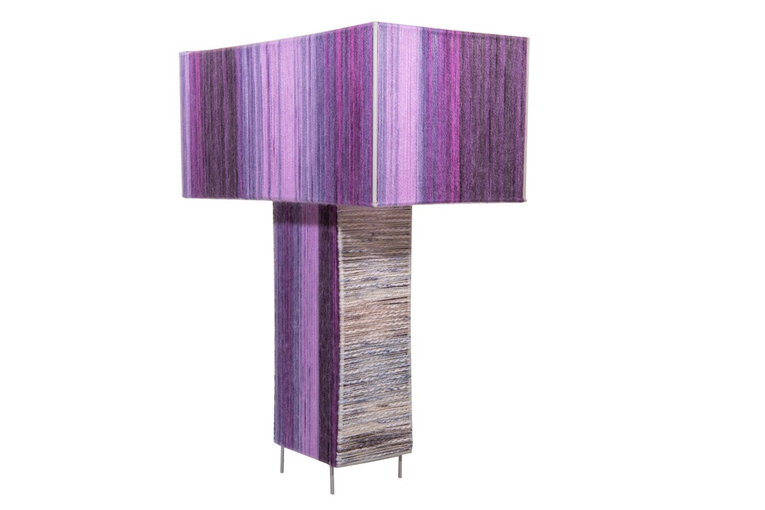 Tall Thread Table Lamp Contemporary Handwoven Bonbon - Etsy UK