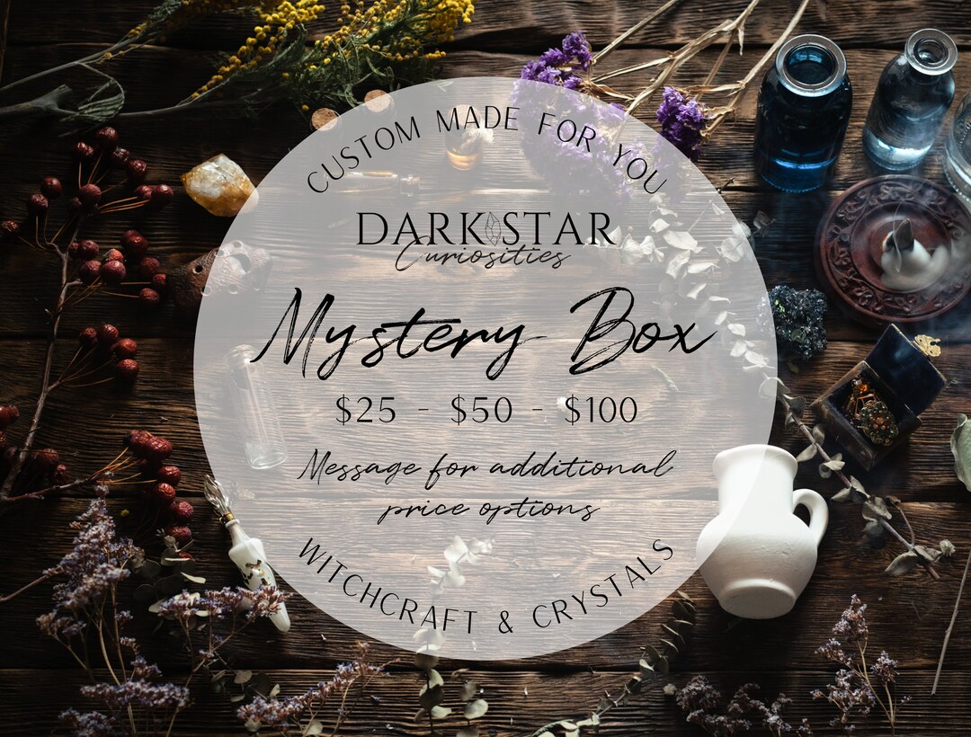 Mystery Box Witch Mystery Box, Mystery Witch Kit, Crystal Mystery Box ...