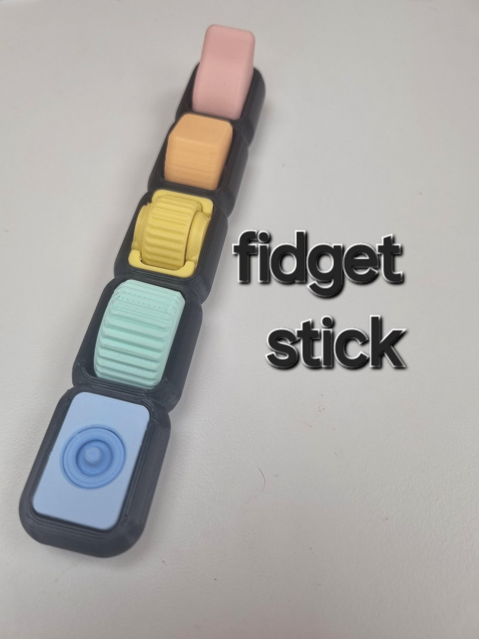 Fidget Stick - 5 Fidgets on a Stick! Made From Plant-based Bio-plastic ...