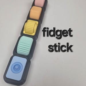 Fidget Stick - 5 Fidgets on a Stick! Made From Plant-based Bio-plastic ...