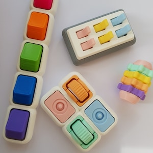 Fidget Stick - 5 Fidgets on a Stick! Made From Plant-based Bio-plastic ...