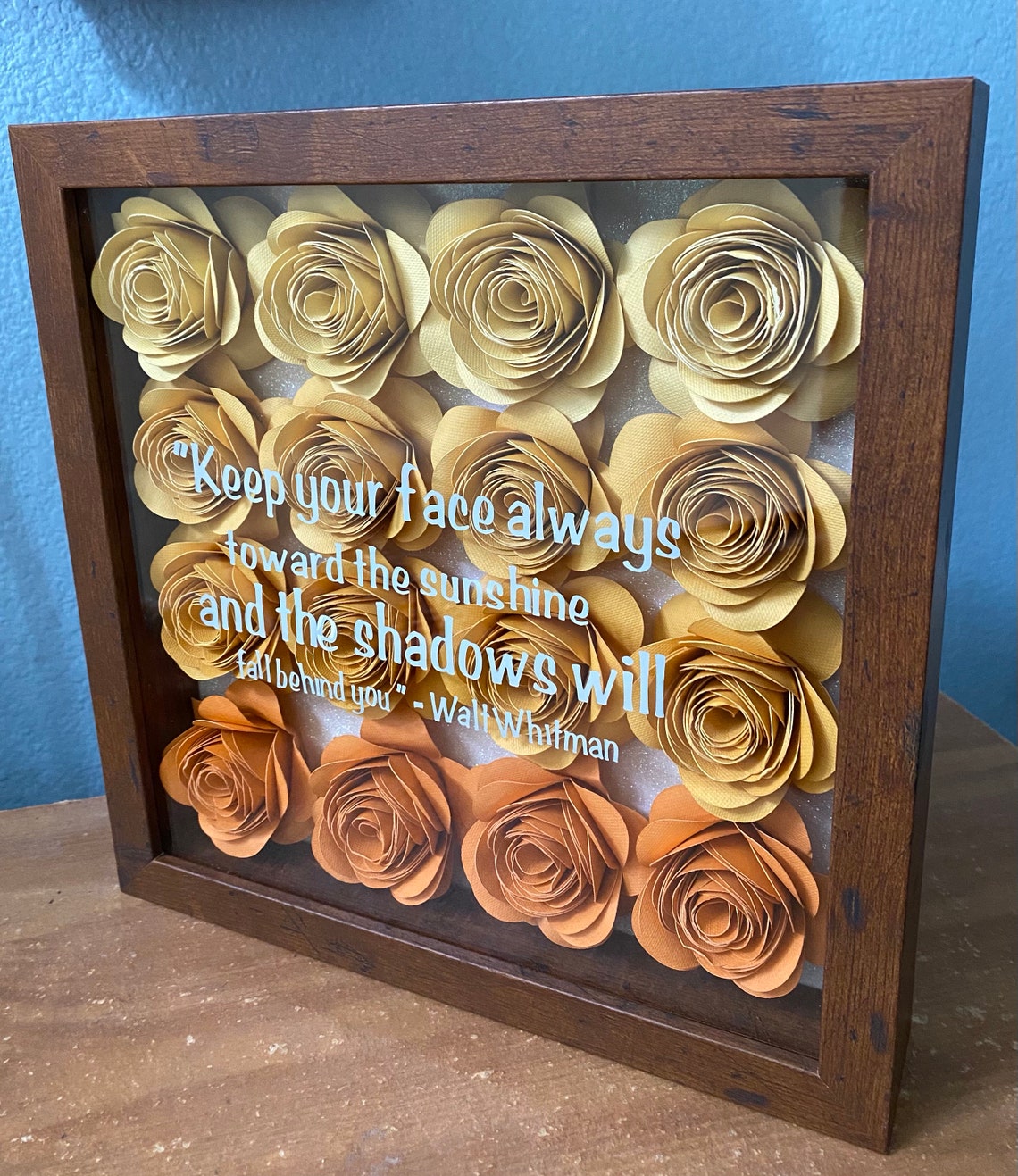 Custom Flower Shadowbox - Etsy