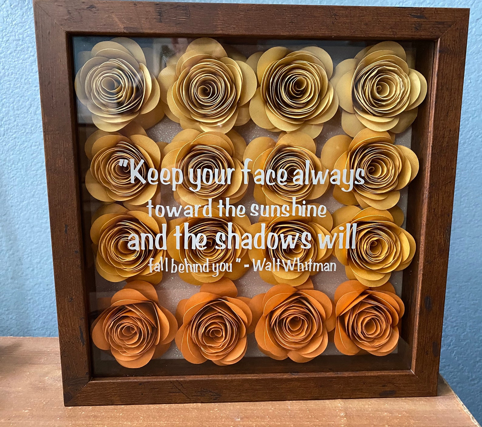 Custom Flower Shadowbox - Etsy