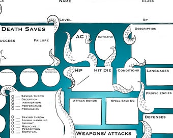 Printable Dungeons and Dragons Strixhaven Themed Character Sheet Bundle ...