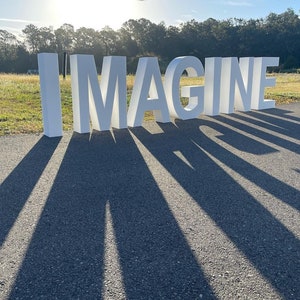 Large Standing Styrofoam Letters | Custom 3D Foam Word Characters for ...