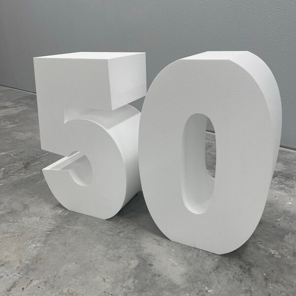 16 Cutout Styrofoam Numbers - Etsy