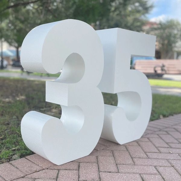 Standing Numbers Birthday Party - Etsy