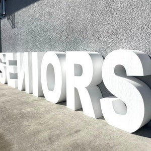 Massive Self Standing Styrofoam Letters | Customizable 3D Font Word ...