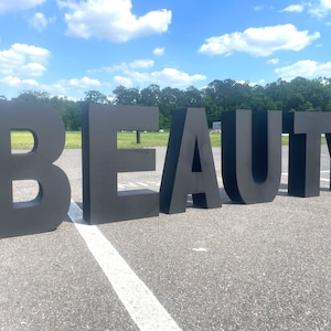 Customizable Painted 3D Letters | Large Colorful Letter Backdrop Prop ...