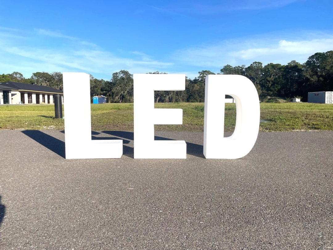 Tall Self Standing Words | 30" High Custom & Thick Foam Letters ...