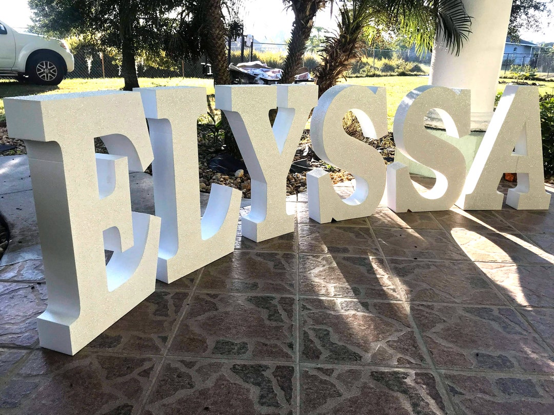30" Tall Customizable Styrofoam Letters | Personalized Large and Thick ...