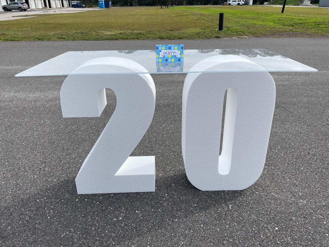 Table Top Birthday Signage PICK ANY 2 Foam Party Numbers 30 Tall Self ...