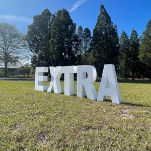 Giant Self Standing Styrofoam Letters | Custom Foam Words | Standing ...