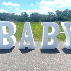 Huge Foam Letters for the Outdoors, Self Standing Characters for ...
