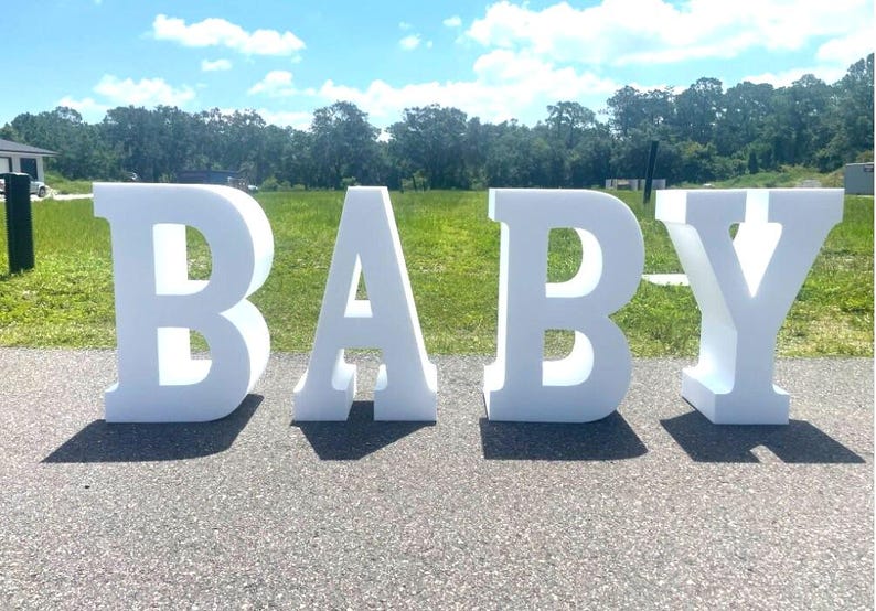 Huge Foam Letters for the Outdoors, Self Standing Characters for ...
