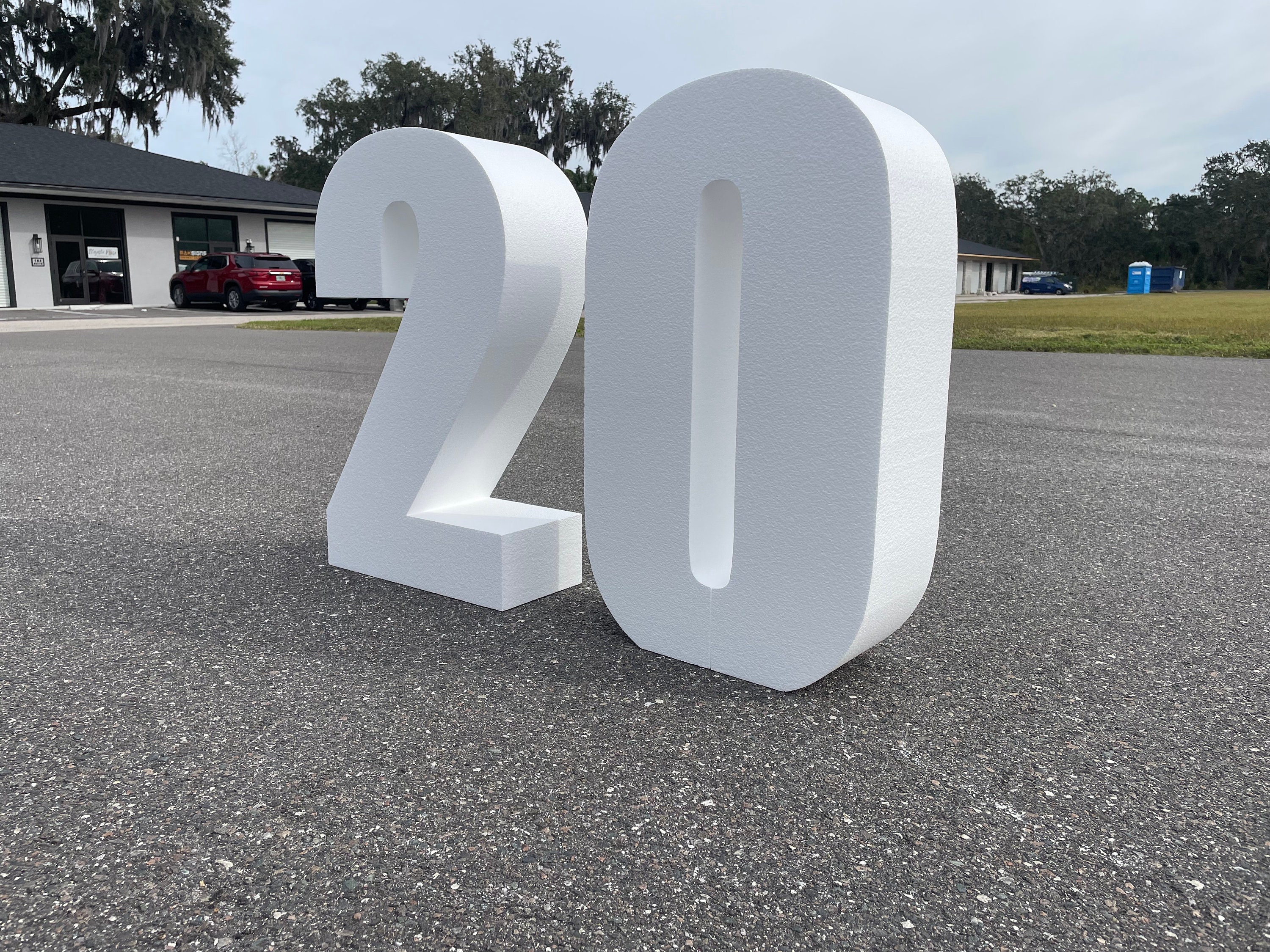 Table Top Birthday Signage PICK ANY 2 Foam Party Numbers 30 Tall Self ...