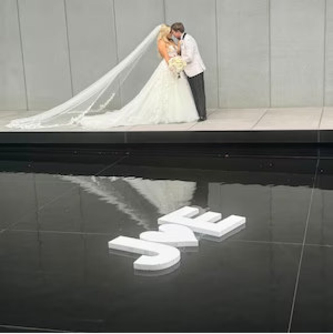 Pool Float Letter Initials & Sign | Floating Pool Initials for Weddings ...