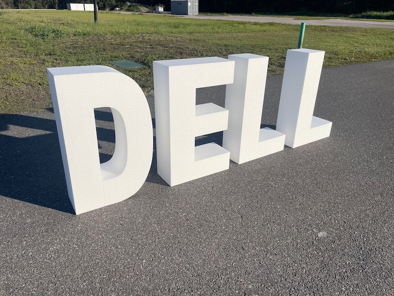 Self Standing Foam Letters for Events 30 Customizable 3D Characters ...