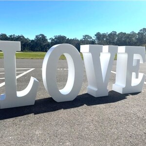 Large Standing 3D Styrofoam Words and Characters | 30" Tall Self ...