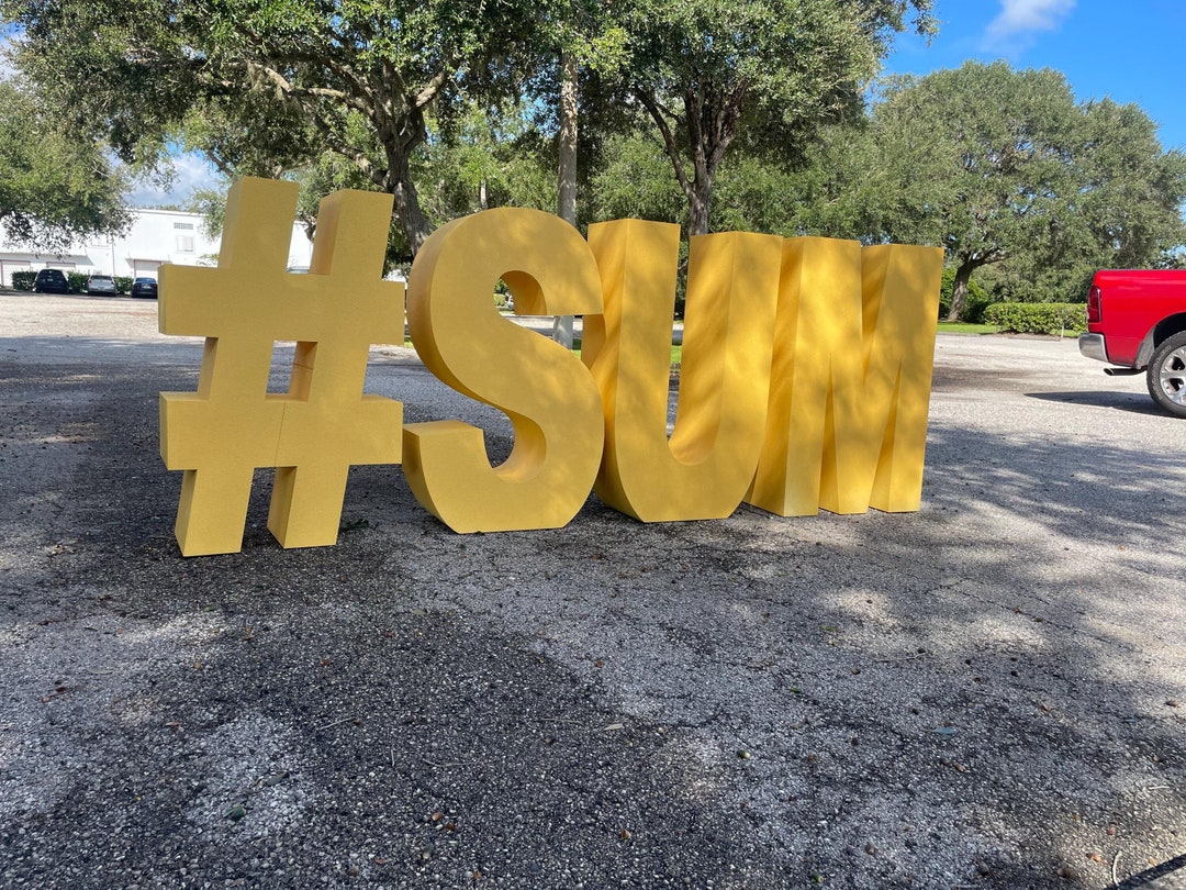 Personalized Painted 3D Word Props | Styrofoam Characters Painted Any ...