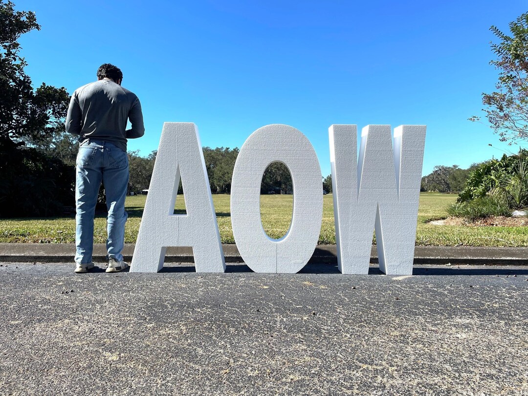 Huge XXL 4ft Tall Letters for Special Events, Giant 4' Tall Self ...