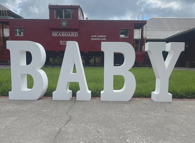 30 TALL 3D THICK BABY Letters Table Base Styrofoam - Etsy