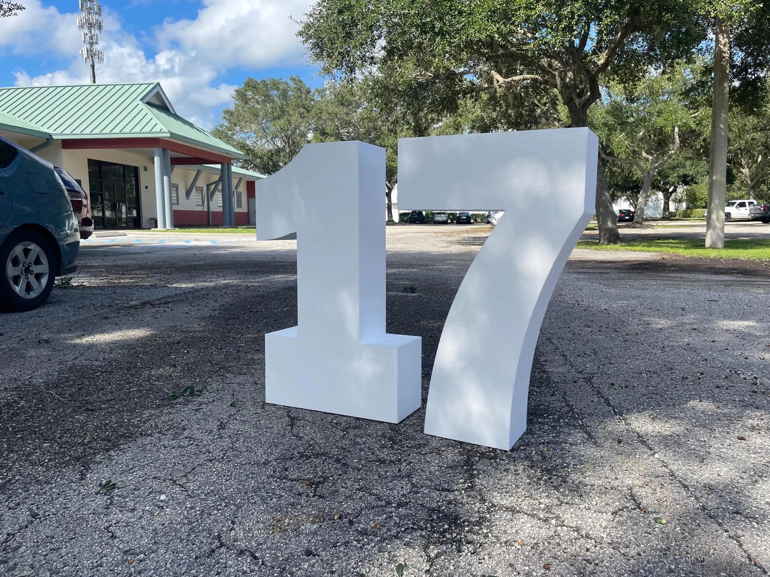 3D Foam Letter Sign Any 2 Numbers, Self Stand Styrofoam Letter Birthday ...