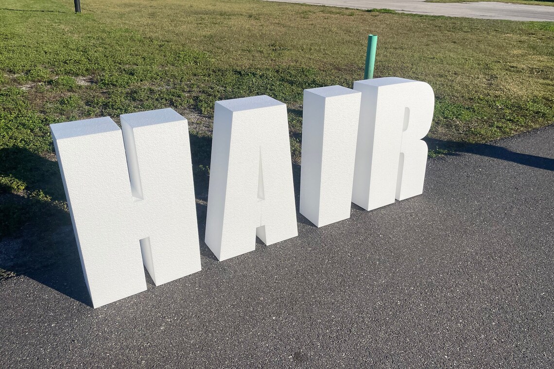 Huge Foam Letters for the Outdoors, Self Standing Characters for ...