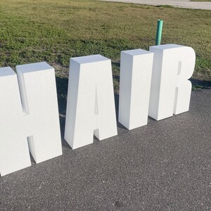 Huge Free Standing Foam Words | 30" Tall Customizable Styrofoam Letters ...