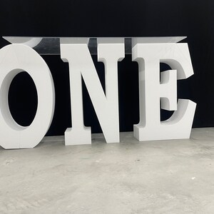 One Letters Table Base Self Standing One Characters for First Birthday ...