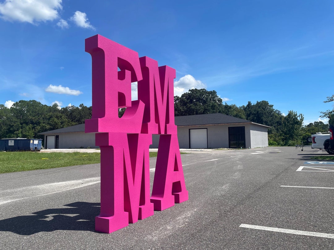 Giant 4 Foot Tall Painted Letters | Backdrop Sign for Presentations ...