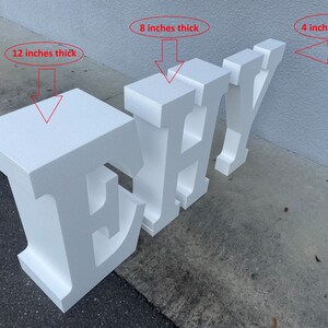 Giant 3D Standing Word Letters | Styrofoam Stage Backdrop Characters ...