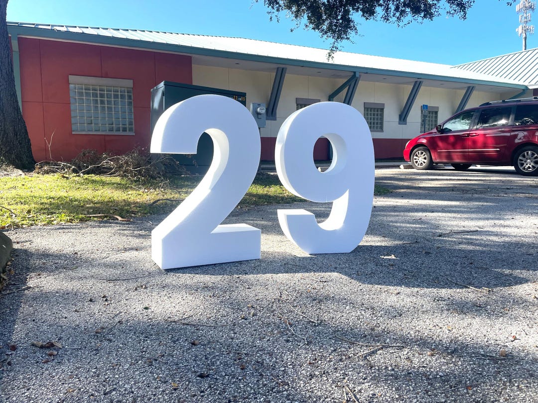 Birthday Décor Standing Foam Numbers 0-9 Pick Any 2 | Self Standing ...