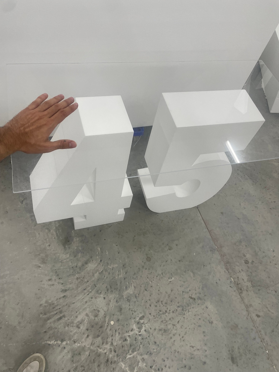 Large Party Numbers 30 Tall Self Standing Floor Letters 3D Birthday ...