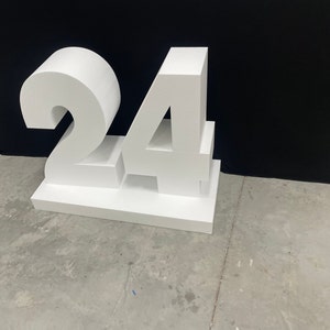Giant Prop Numbers for Birthday Parties | Custom Made Self Standing ...