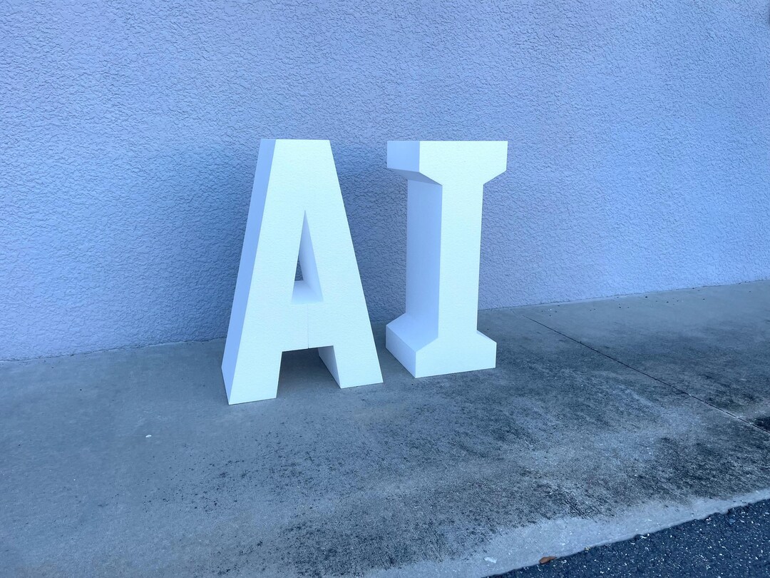 Custom 3D Foam Words, Initials, Phrases for Events | Large Thick Blocky ...