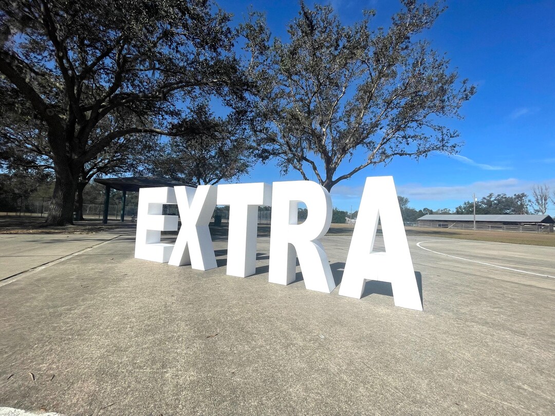 Giant 4 Foot Tall Letters, Large 4' High White Styrofoam Letters, Extra ...