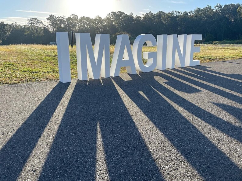 Large Standing Styrofoam Letters | Custom 3D Foam Word Characters for ...