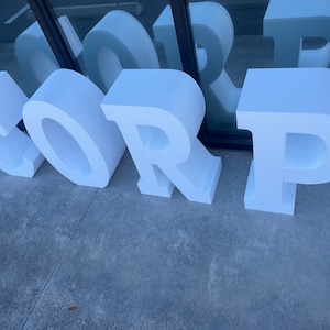 Large Letters for Corporate | 3D Styrofoam Words and Letters for ...