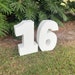 Big Self Standing Foam Numbers for Birthday Parties | 30" Tall Backdrop ...