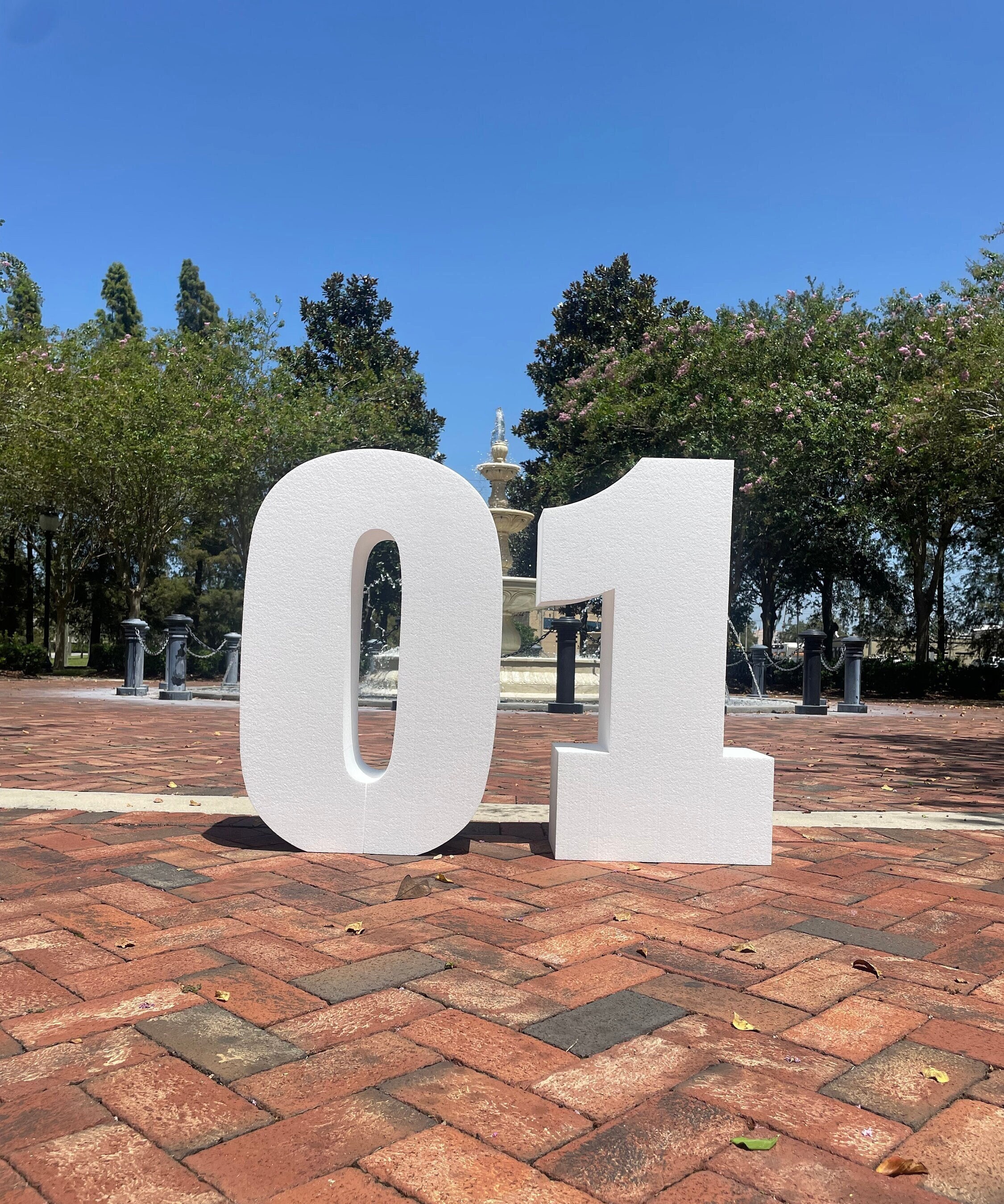 Big Freestanding Birthday Numbers | 30" Tall 3D Styrofoam Letters for ...