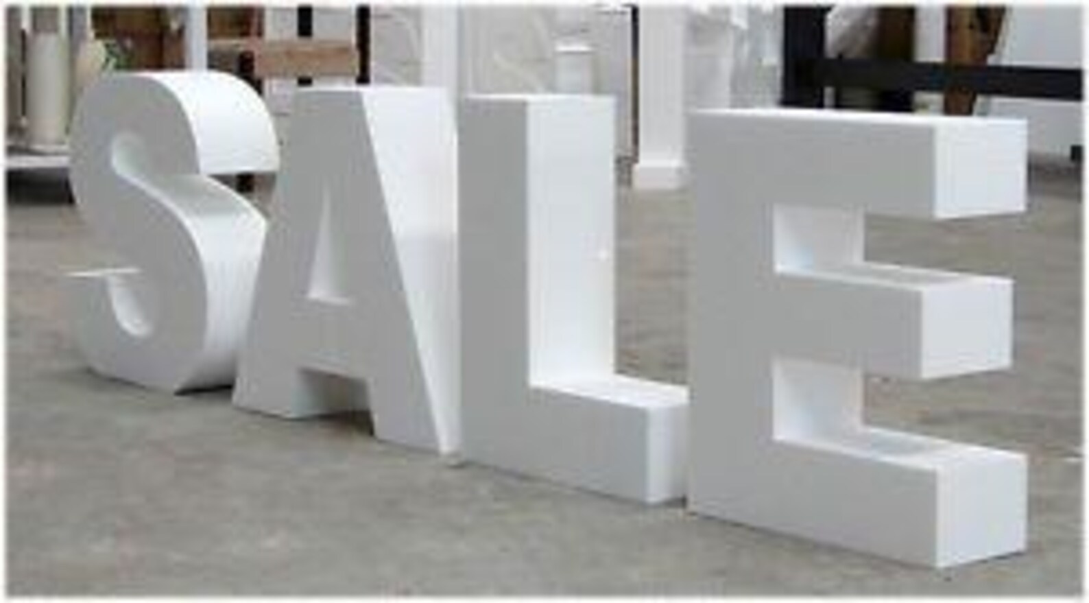 Largely Sized 3D Foam Letters Blocky Sturdy| Self Standing 3D Foam ...