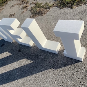 Giant Custom Self-standing Letters | Custom 3D Foam Words and ...