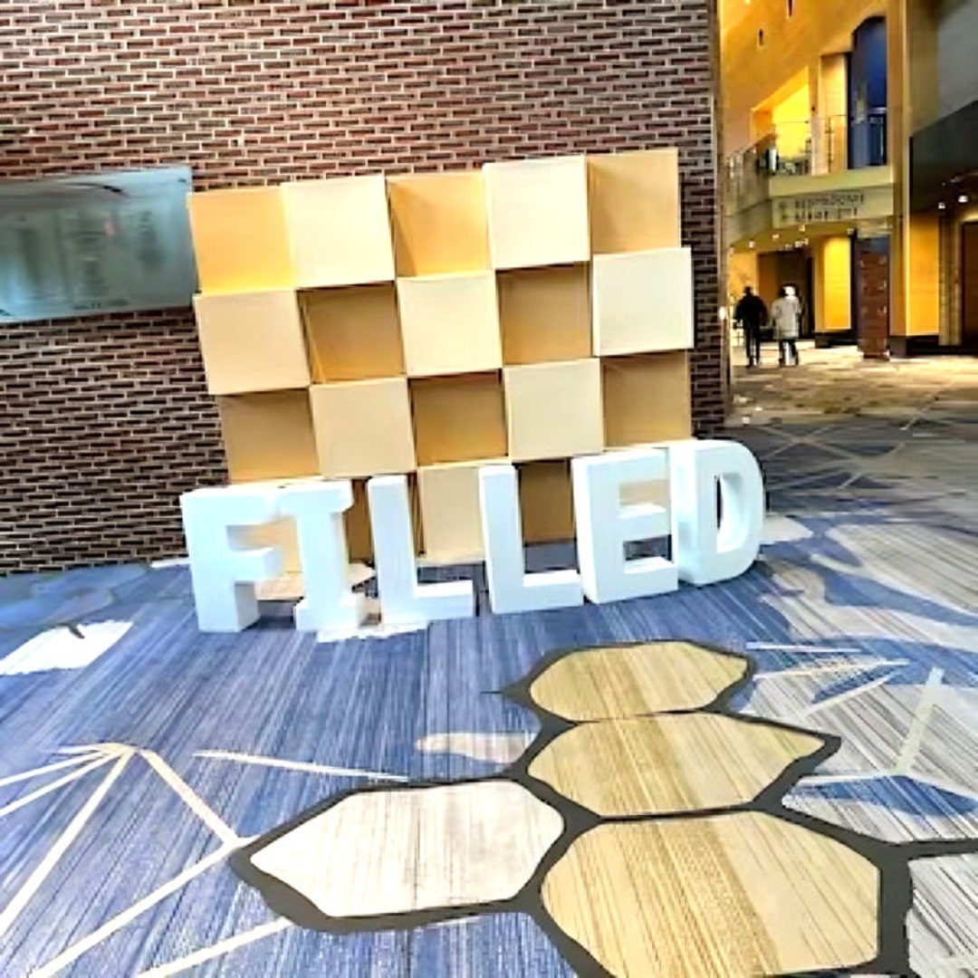 Giant Lettering Foam Words 30 Tall Self Standing Customizable Foam ...